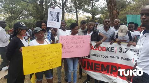 Kenyan Youths Hold Protest In Demand Of Over 1 Million Jobs Promised By