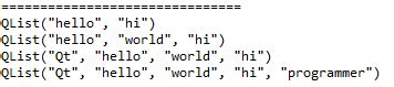 Qt Container Class Qlist Keep Going