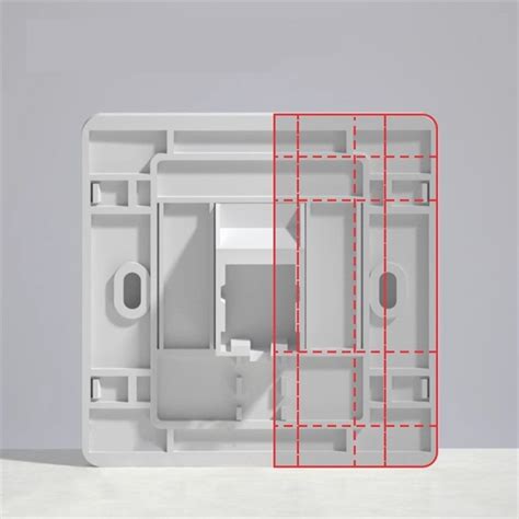 China Network Face Plate 86 Type Single Dual Port Network Face Plate Cat5e Cat6 Rj45