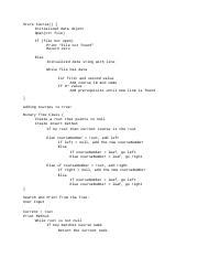 Tree Data Structure Pseudocode Docx Store Course Initialized Data