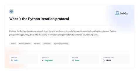 What Is The Python Iteration Protocol Labex