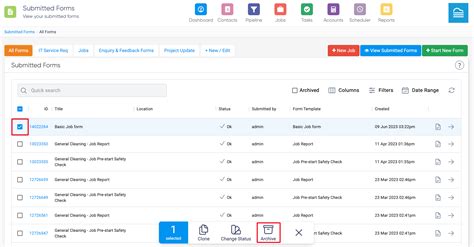 How Do I Archive A Submitted Form Formitize Help Desk