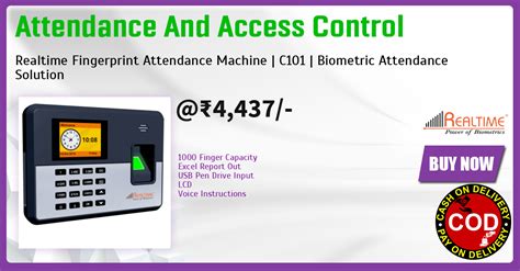 Realtime Fingerprint Attendance Machine C101 Biometric Attendance Solution Online Shopping