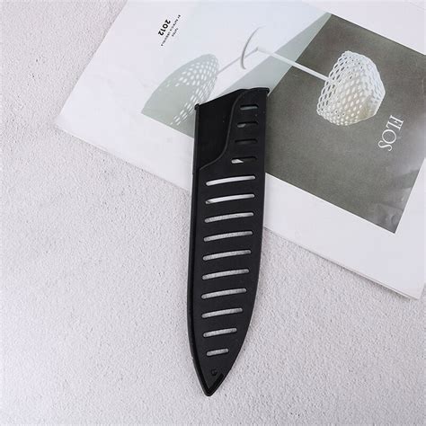 Black Plastic Kitchen Knife Blade Protector Sheath Grandado