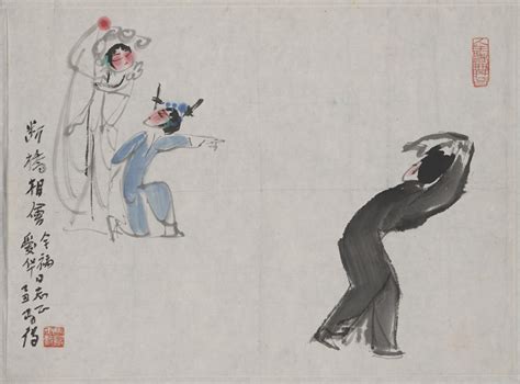 385高马得 断桥相会单片国画超高清大图原图扫描真迹全图书画图片下载
