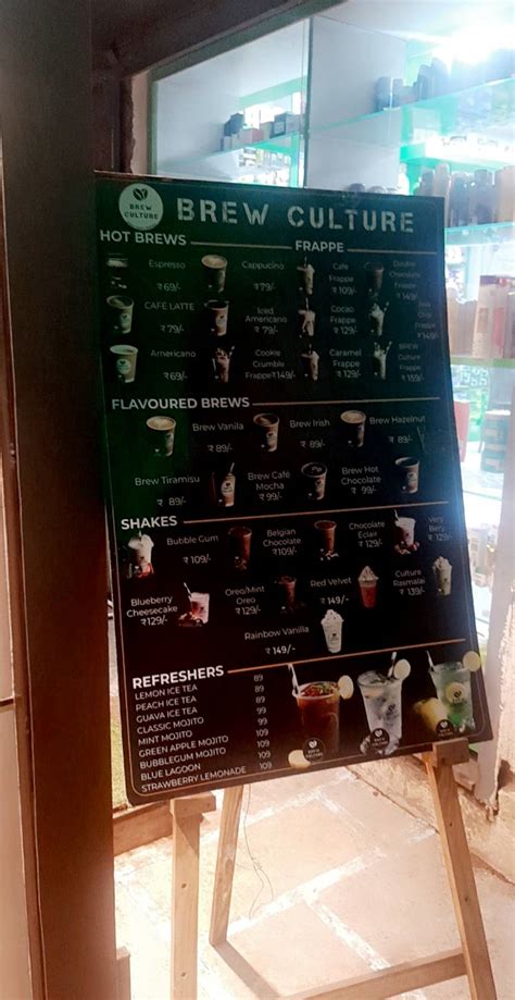 Menu At Brew Culture Nibm Pune Menu At Brew Culture Nibm Pune