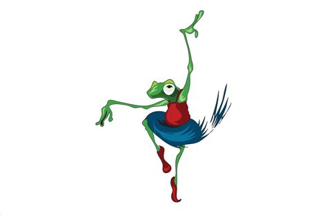 Dancing Tree Frog In Equilibrium On White Background 17614621 Vector Art At Vecteezy