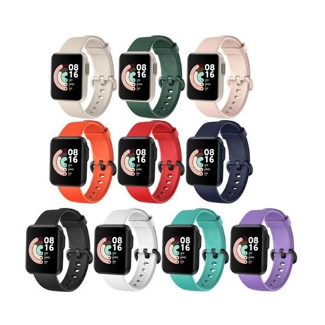pulseira para xiaomi mi watch lite versão global silicone pulseira de substituição colorida para