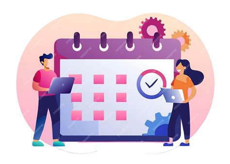 Scheduling And Planning Concept With A Calendar And Team Collaboration