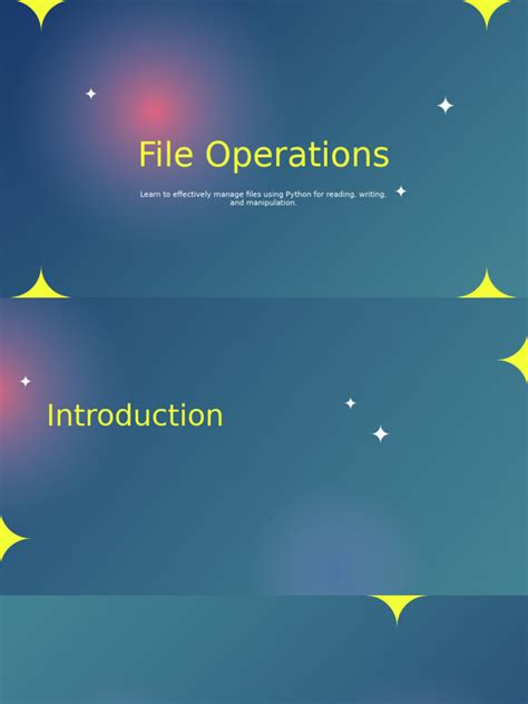 File Operations Pdf