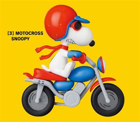 【預訂日期至02 Mar 22】udf Peanuts Series 13 Motocross Snoopy Pvc Figure 45