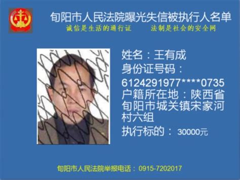 关于敦促被执行人王有成履行生效裁判确定义务的通告