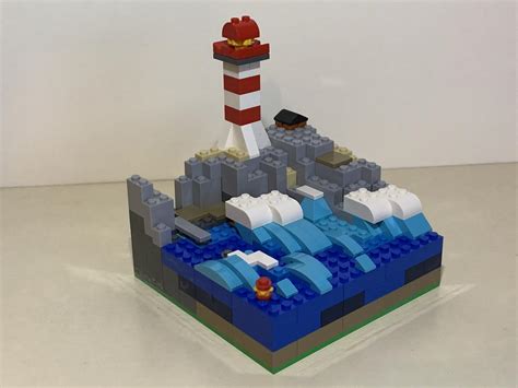 Lego Moc Lighthouse By Brickbrush Rebrickable Build With Lego