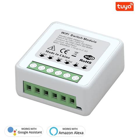 16A Tuya Wifi Mini Diy Smart Switch Led Light Smart Life Push Module