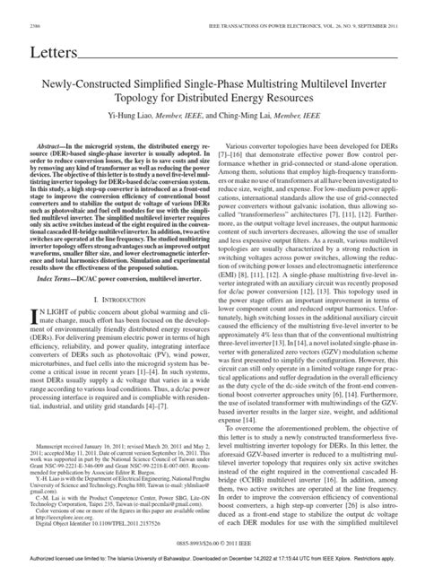 Newly Constructed Simplified Single Phase Multistring Multilevel Inverter Topology For