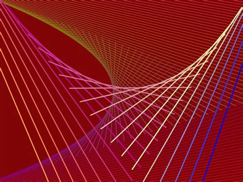 Colliding Lines In Red C 2014 Mikego Digital Art Abstract Artwork