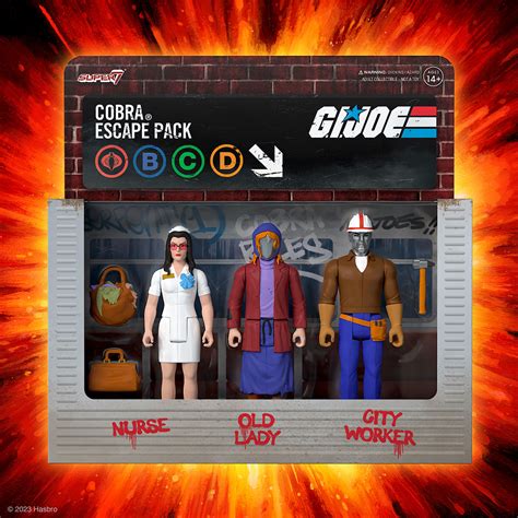 Super G I Joe ReAction Cobra Escape Pack HissTank Com
