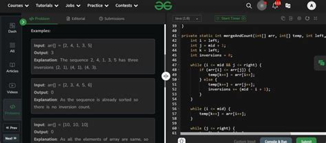 Dsa Codingchallenge Problemsolving Countinversions Geeksforgeeks Asmita Dahule