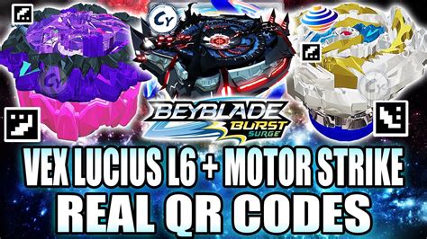 Vex Lucius L6 Qr Code List Of Hasbro Beyblade Burst A