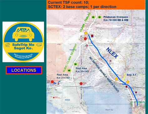 Location Map Of Tollway Service Facilities Along Nlex Sctex Photos