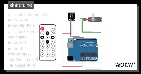 Gate Irremote Copy Wokwi ESP32 STM32 Arduino Simulator