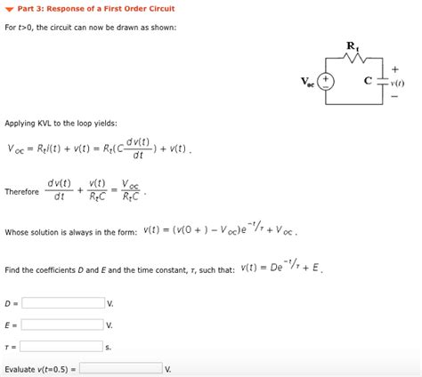 Solved Part 1 Initial Conditions Correct The Circuit