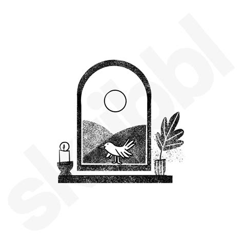 Window View Illustration Feelin Good