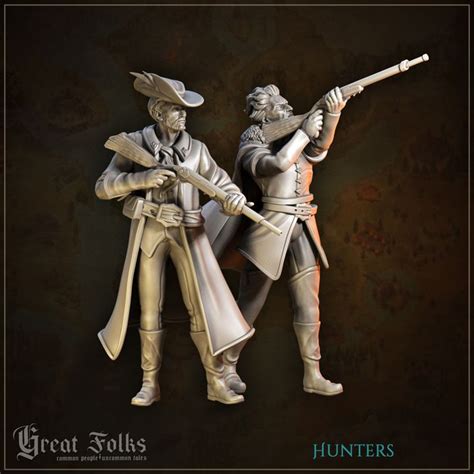 3d Printable Aristocrats On The Hunt By Great Grimoire