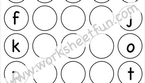 Missing Lowercase Letters Worksheet