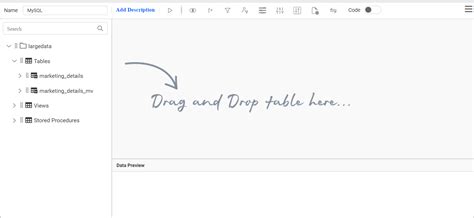 how can summary tables be connected in a bold bi data source