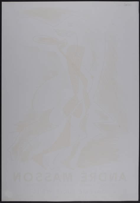 André Masson Galerie Lucie Weill 1968