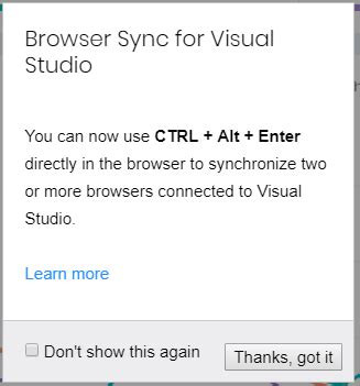 Asp Net Browser Link Not Working In Visual Studio 2015 Community