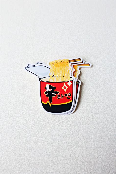 Ramen Sticker Shin Ramen Sticker Korean Food Asian Food Sticker