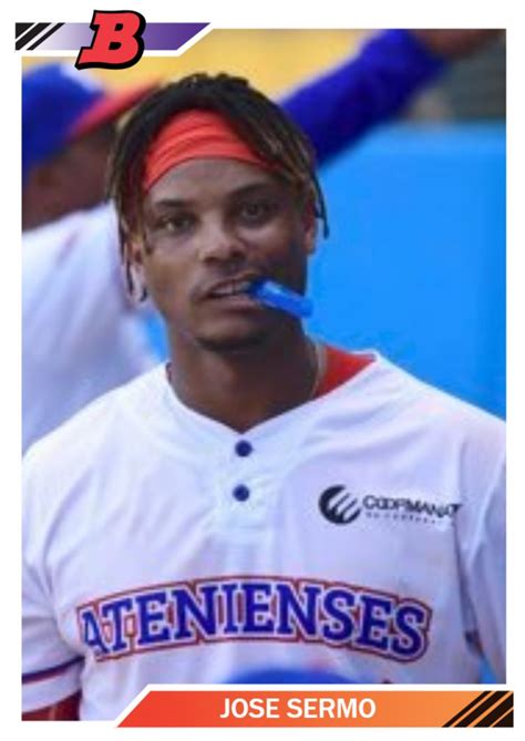 Jose Sermo Infield Of Lbprc Roy And Mvp 2019 2020 Tarjetas De Béisbol Béisbol Tarjetas