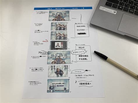 株式会社イシダ On Twitter 1227（火）より公開の新cmの絵コンテを特別公開！ Mattさんと共演する人は誰でしょう