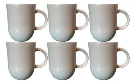 Jogo 6 Canecas Coup Stoneware Grande Vit 330ml Porto Brasil