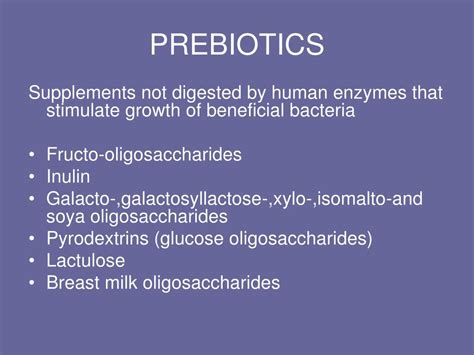 Ppt Dietary Fiber Prebiotics And Probiotics Powerpoint Presentation