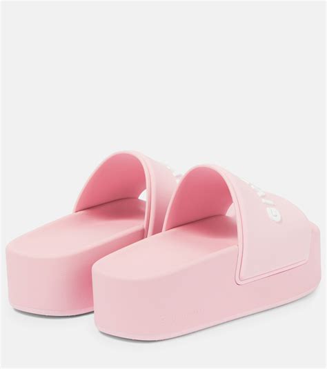 Givenchy Logo Platform Slides Givenchy