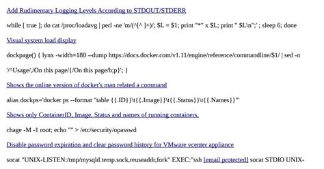 I Collected All The Submitted Commands From And Put