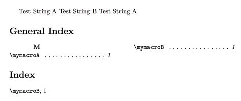 Indexing Still Problems With Multiple Indexes In Ltxdoc Tex Latex
