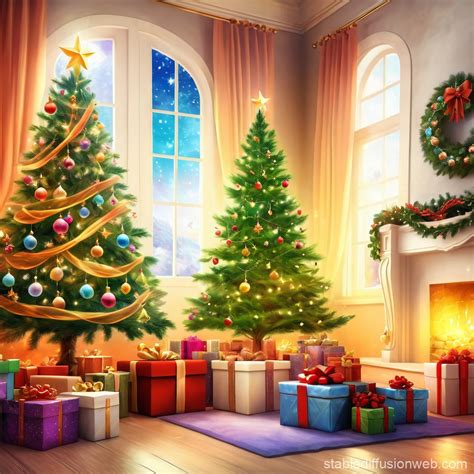 Christmas Ts Under The Tree Stable Diffusion Online
