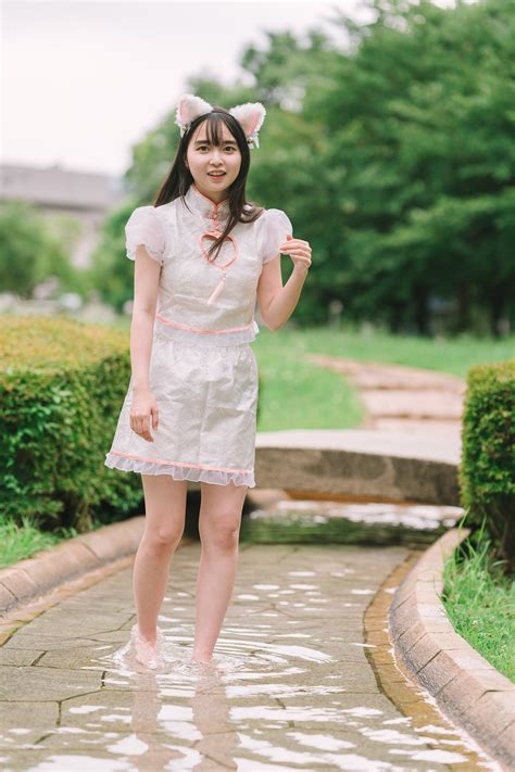 821 坂上未優さん Fresh屋外大撮影会 シンボルプロムナード公園 滝の広場後半 まわりのブログ