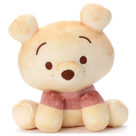 Takara Tomy Disney Winnie The Pooh Sitting Plush Toy 17cm