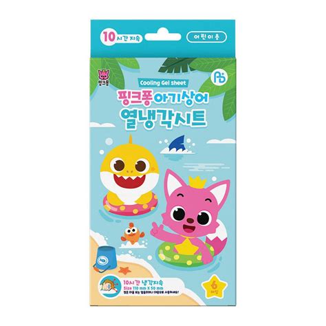 핑크퐁 아기상어 열냉각시트 6매입 배민 장보기∙쇼핑