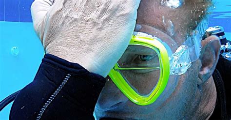 Mask Clearing Made Easier Blue Grotto Dive Resort