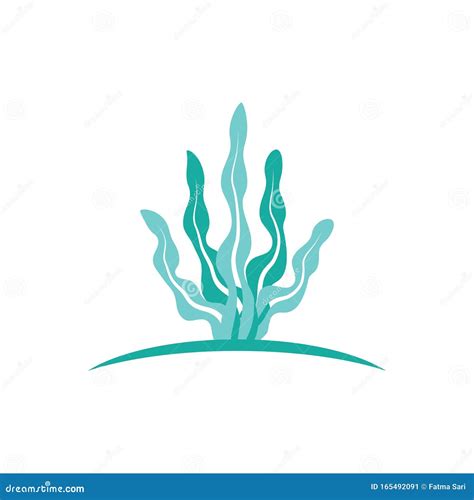 Seaweed Logo Template Vector Icon Stock Vector Illustration Of