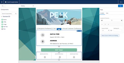 Salesforce Lightning Email Template Builder