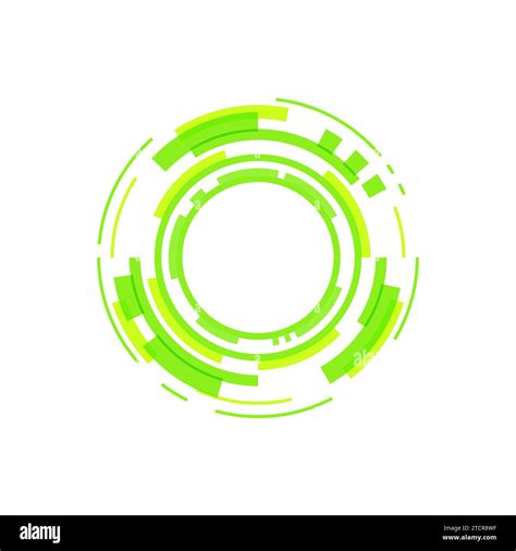 Hud Virtual Circle Technology Background Abstract Digital Circle