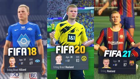 Signing Erling Haaland In Every Fifa Career Mode 18 21 Youtube