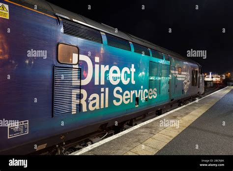 Direct Rail Services Class 37 Locomotive 37059 At Morecambe Railway Station With The Network